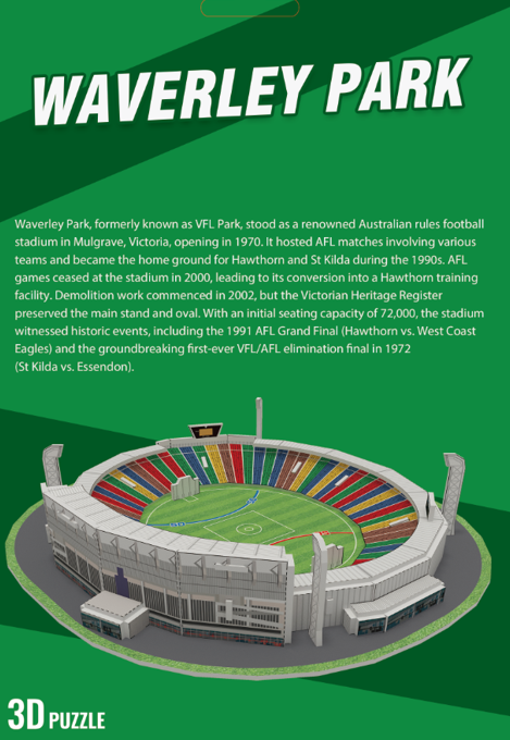 Waverley Park (VFL Park) 3D Puzzle – Relive Footy History | Puzzle ...